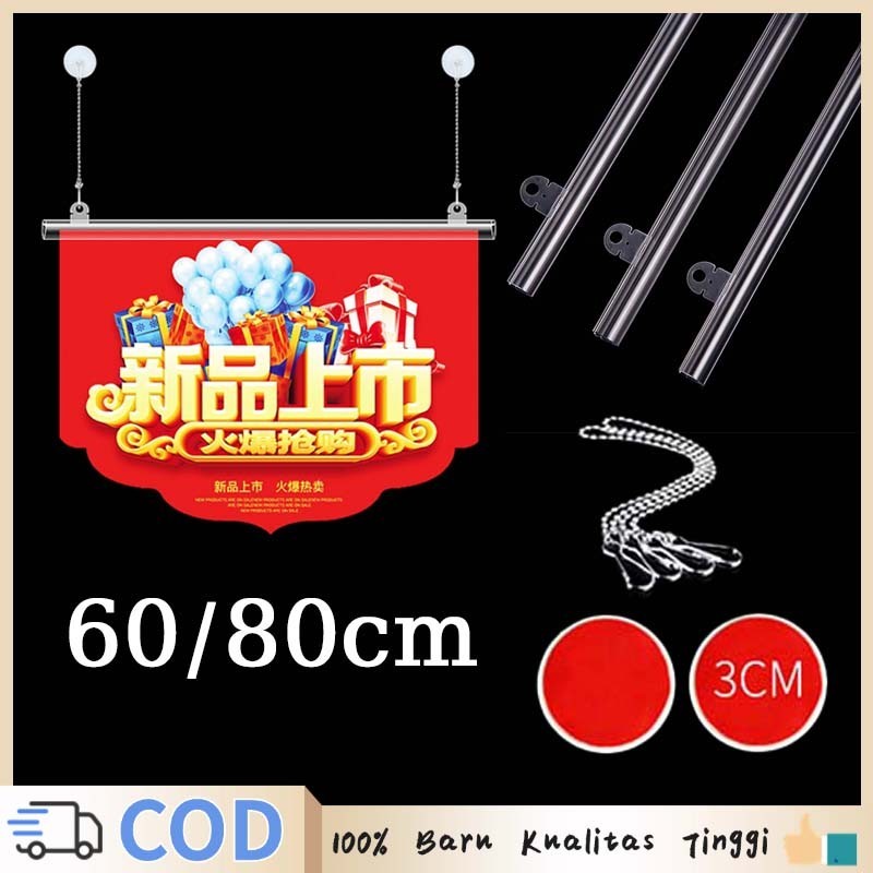 Jual 60/80cm Hanging Banner Gantung Hanging Banner Gantung Poster Frame ...