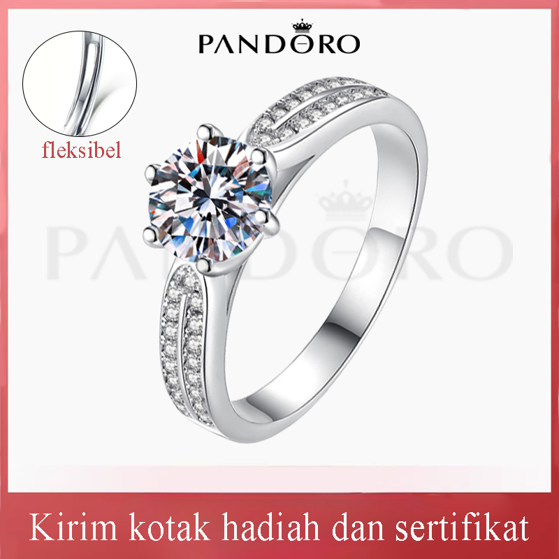 Jual Cincin Perak Asli Adjustable/Asli Perhiasan Wanita Bersertifikat ...