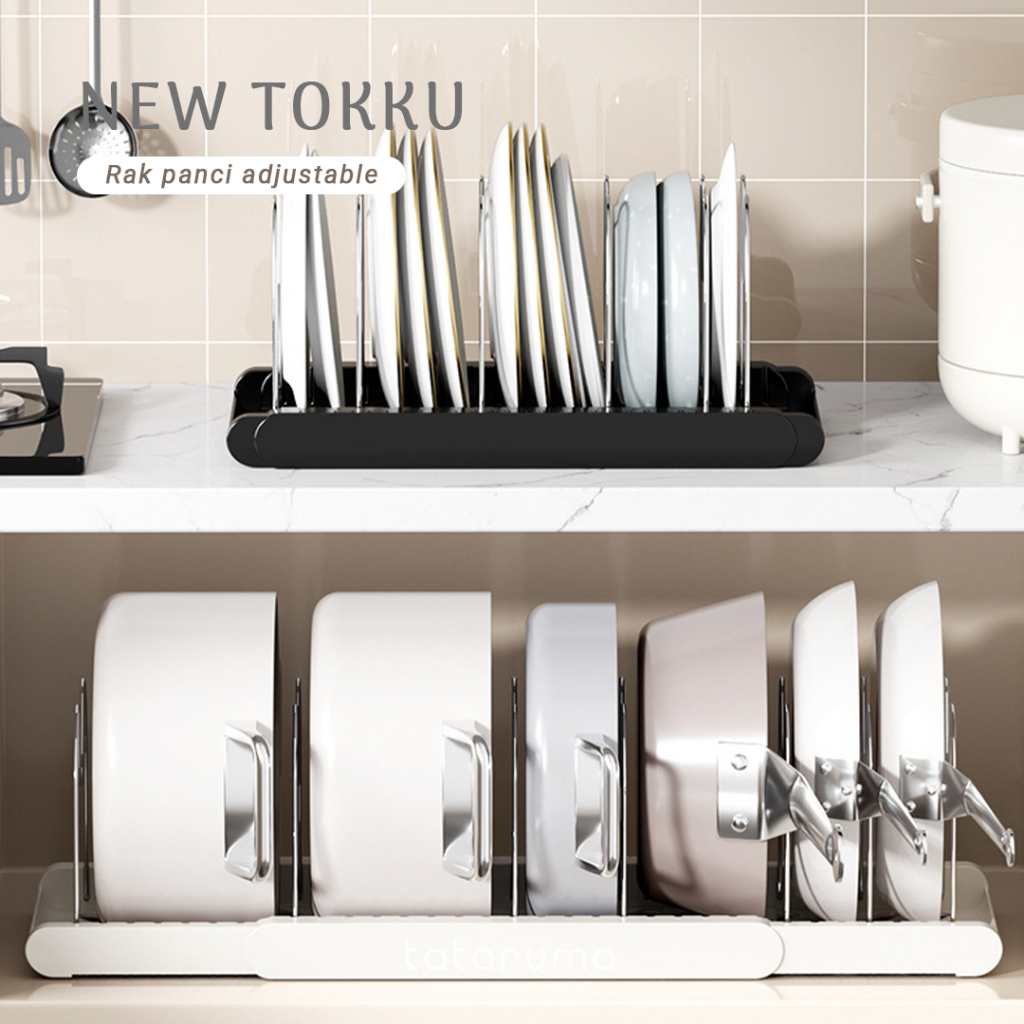 Jual TATARUMA New Tokku - Rak Panci Dapur Adjustable Multifungsi ...