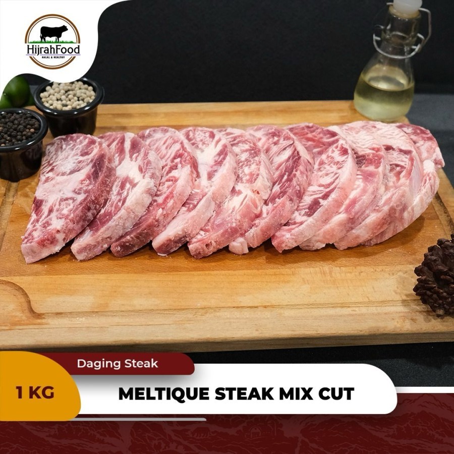Jual Hijrahfood Meltique Steak Mix Cut Beef Steak AUS | Daging Sapi ...