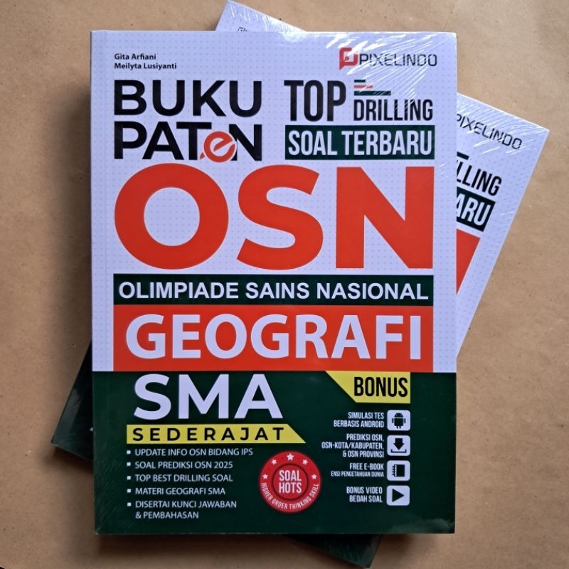 Jual Buku Paten Top Driliing Soal Terbaru OSN Geografi SMA/sederajat | Shopee Indonesia