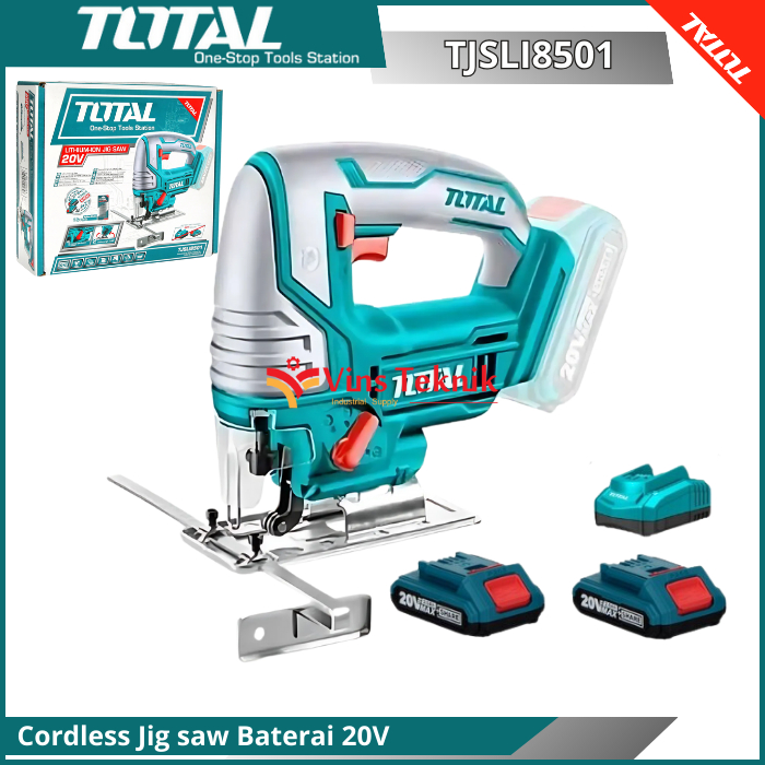 Jual PAKET mesin gergaji jigsaw jig saw bateraI cordless TOTAL ...