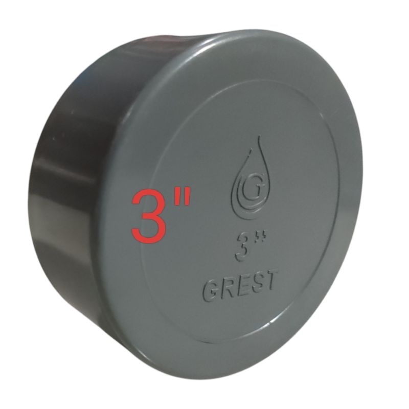Jual DOP CAP POLOS PIPA PVC 3" GREST TUTUP PLASTIK PIPA 3 INCHI ...