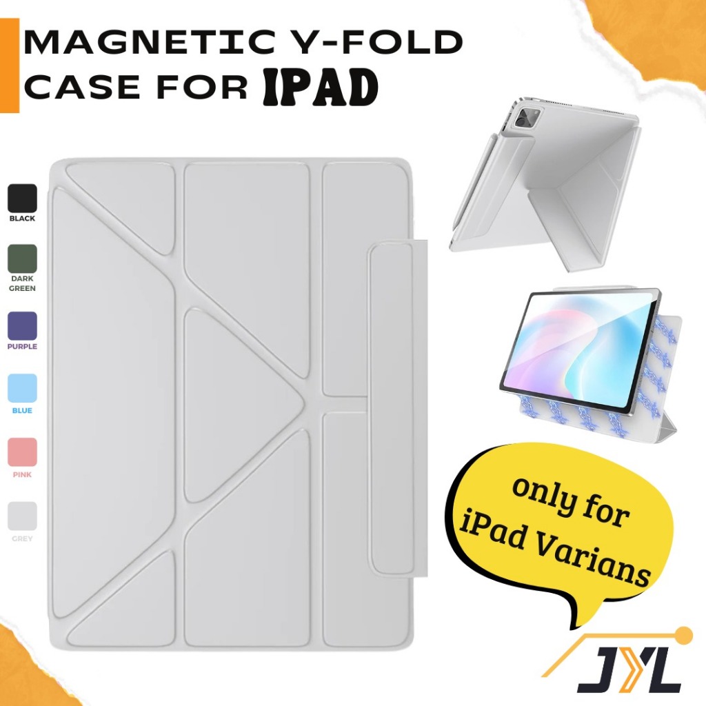 Jual Casing iPad Y Fold Magnetic For iPad Air 5/Air4 iPad Gen 10 Case ...