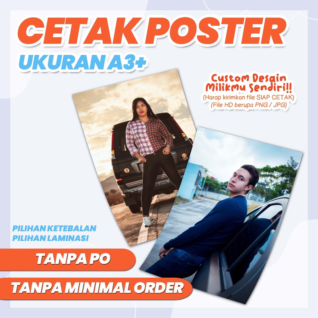 Jual CETAK POSTER UKURAN A3+ MURAH CUSTOM - Cetak Poster Ukuran Besar ...