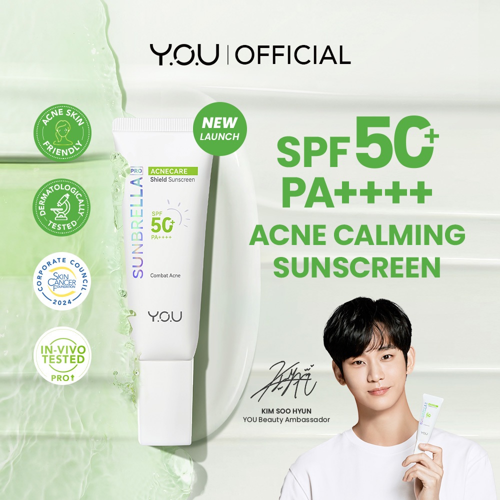 Jual [NEW LAUNCH] YOU Sunbrella Pro Acnecare Shield Sunscreen SPF 50 ...