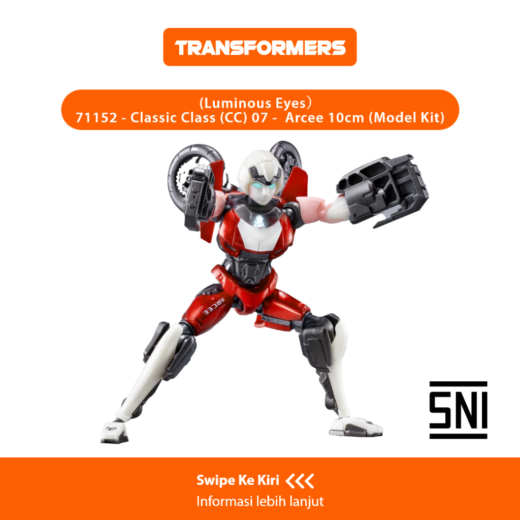 Jual BLOKEES Transformers Arcee (Luminous Eyes) Model Kit Gacha Figure ...