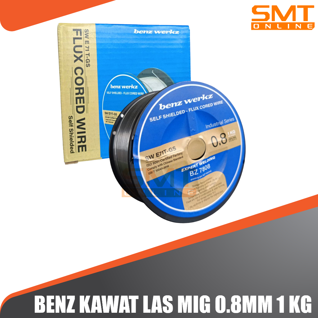 Jual KAWAT LAS MIG CO 1KG 0.8 GASLESS FluxCore Wire Gasless Kawat Las Tanpa Gas E71T-GS | Shopee ...