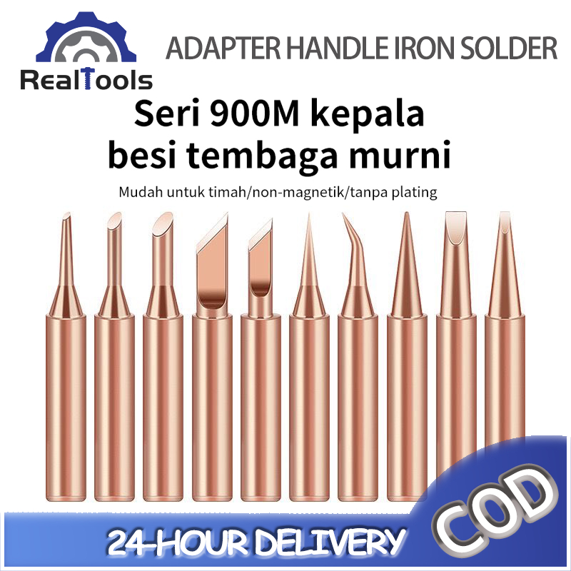 Jual RealTools 5pcs Mata Solder dilengkapi selongsong /Mata Solder Station 900M | Shopee Indonesia