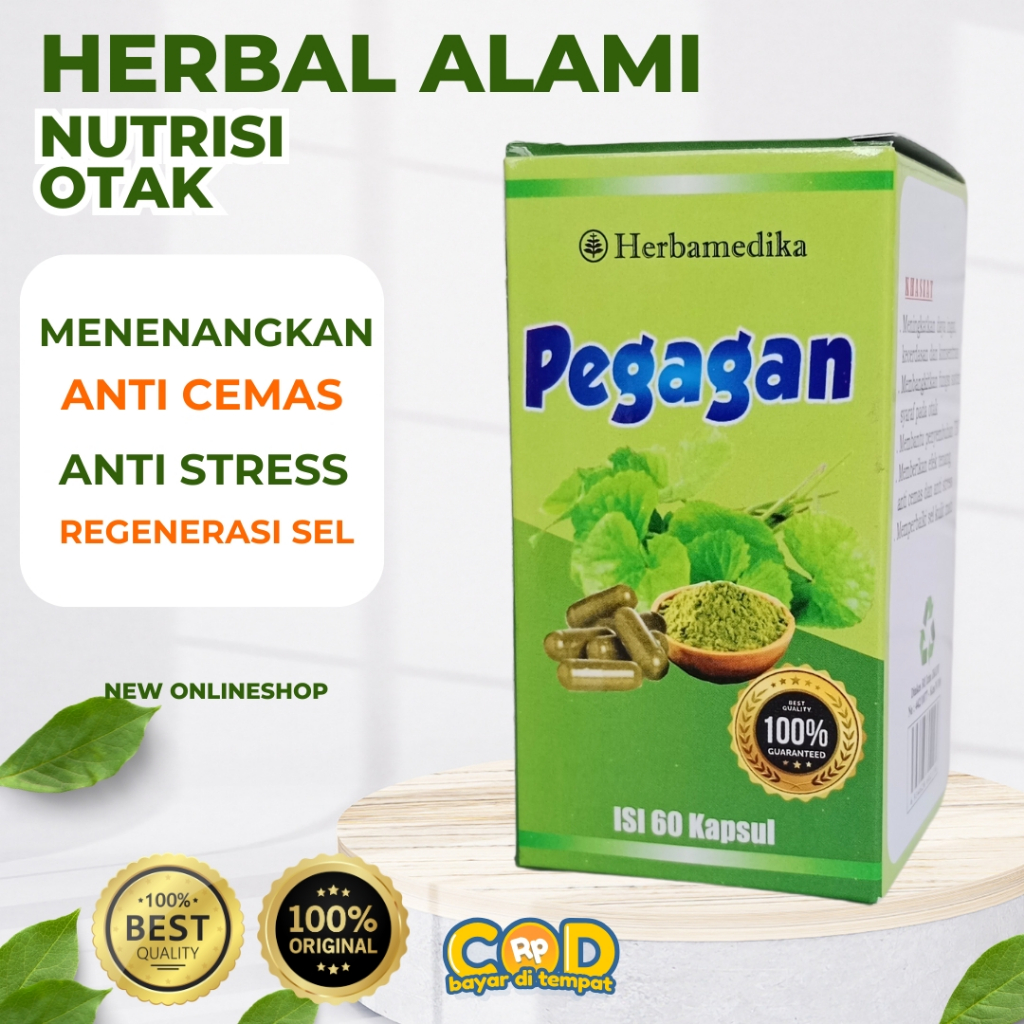 Jual Kapsul Pegagan atau Antanan Original isi 60 Kapsul - Herbal Alami ...