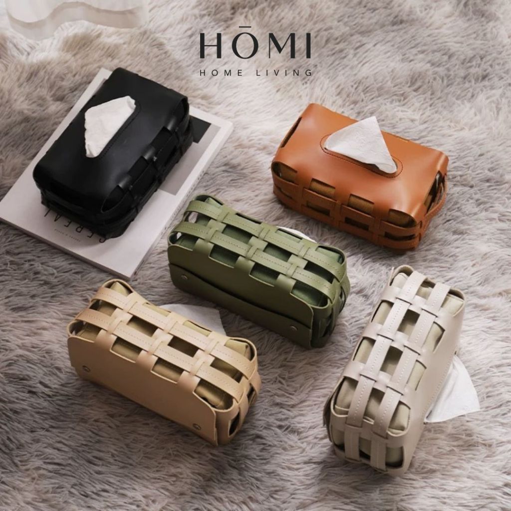 Jual Tissue Box Nordic Luxury Hand Woven Leather | Shopee Indonesia