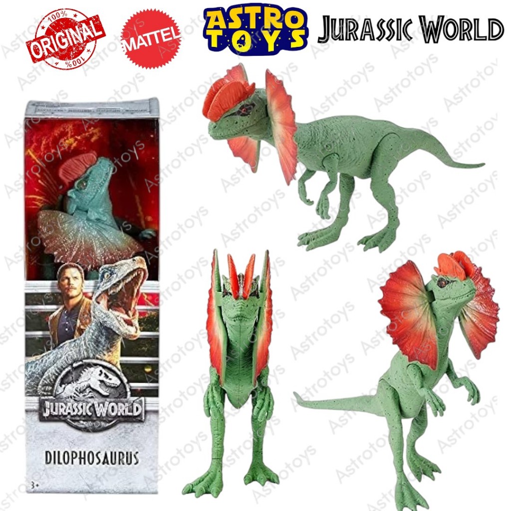 Jual Jurassic World Mattel Dilophosaurus Original / Mainan Dino Action ...