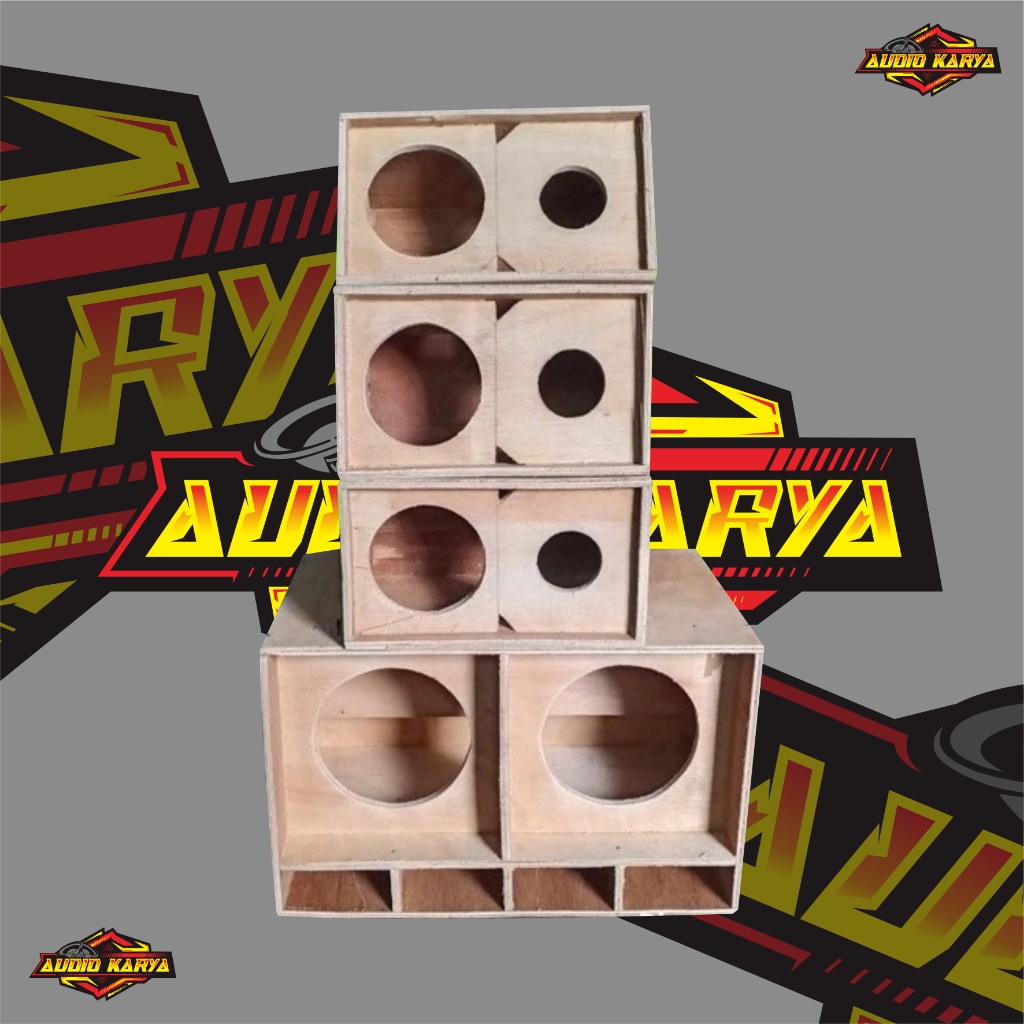 Jual satu set BOX miniscup dobel 6 inch + line array 3 box 4 inch ...