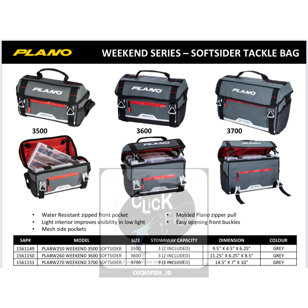 Jual Plano WEEKEND SERIES SOFTSIDER BAG - Tas pancing dengan Plastic ...