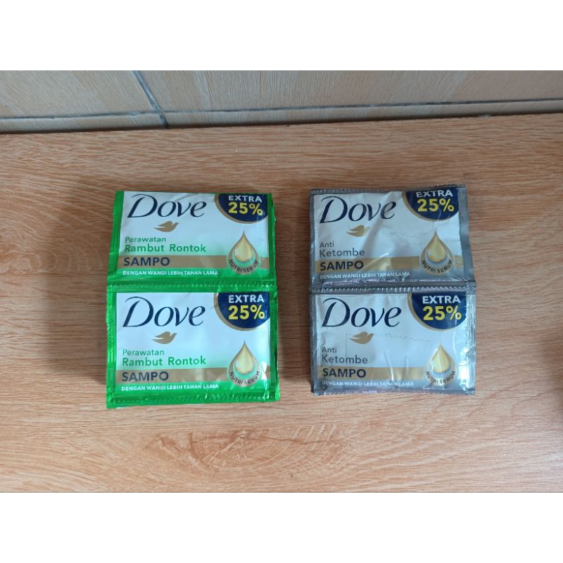 Jual DOVE SHAMPO RENCENG ISI 12 SACHET | Shopee Indonesia