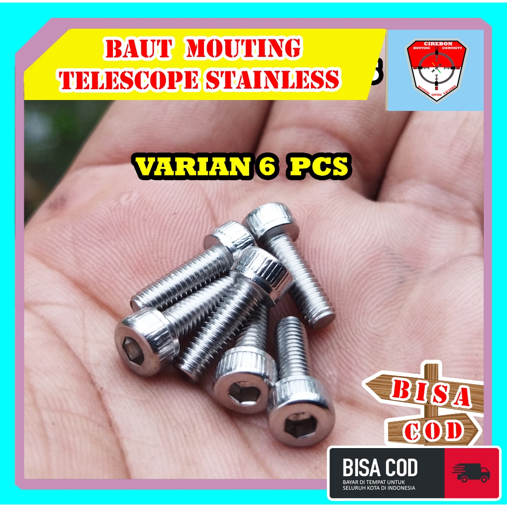 Jual BAUT TELE / BAUT MONTING TELE STAINLESS | Shopee Indonesia