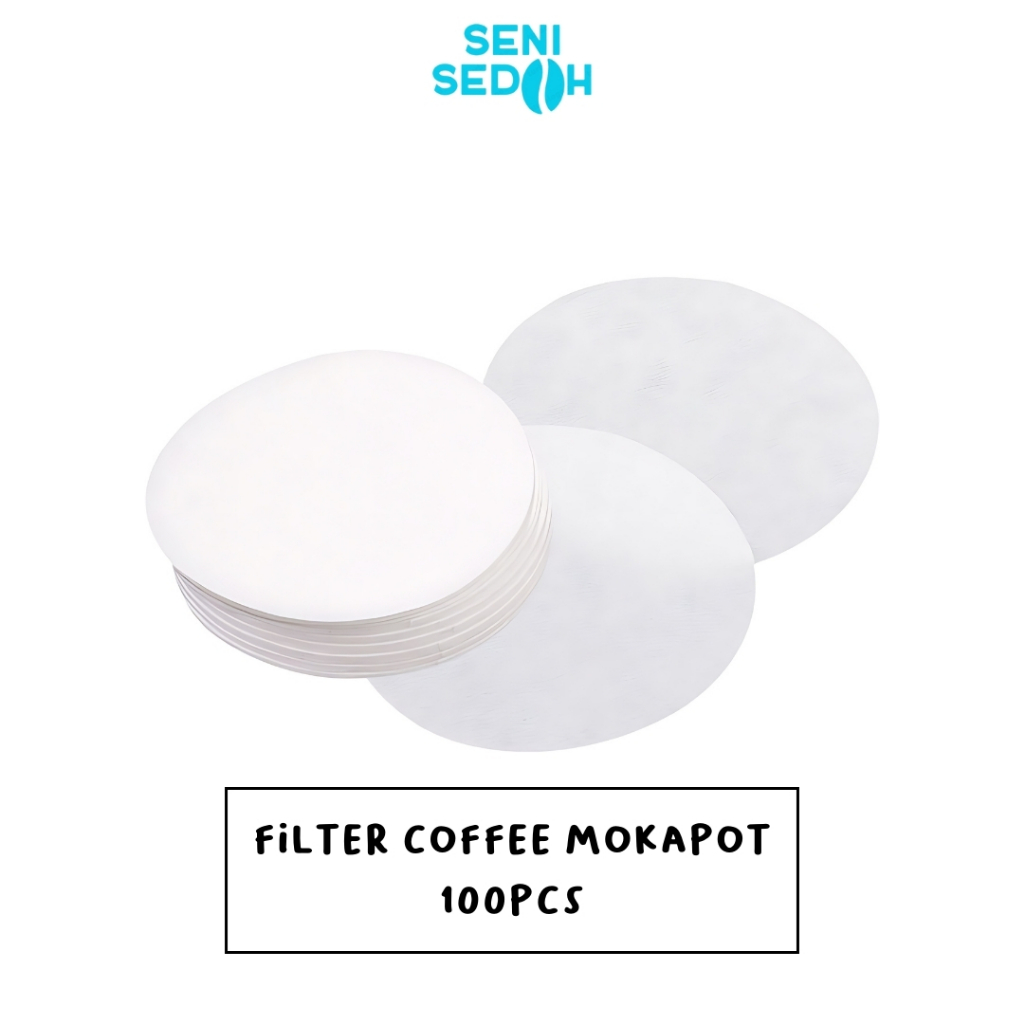 Jual One Two Cups Filter Paper Coffee Moka Pot 100 PCS | Shopee Indonesia