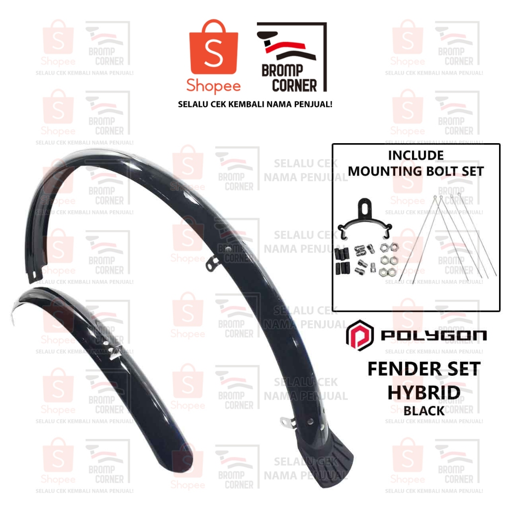Jual POLYGON FENDER SET HYBRID SPAKBOR SEPEDA 700C | Shopee Indonesia