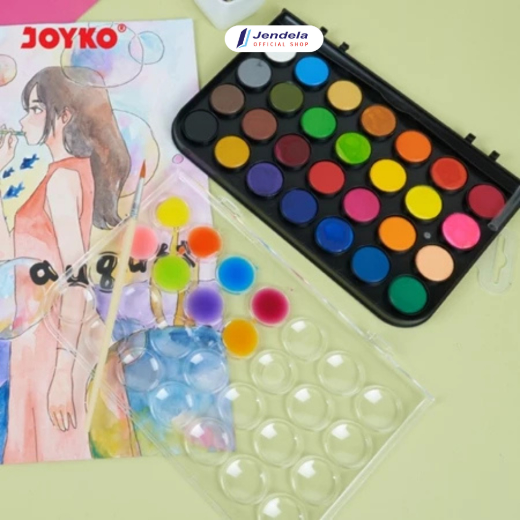 Jual Watercolor Set Joyko Cat Air WC-3 Perlengkapan Seni 12 & 48 Warna ...