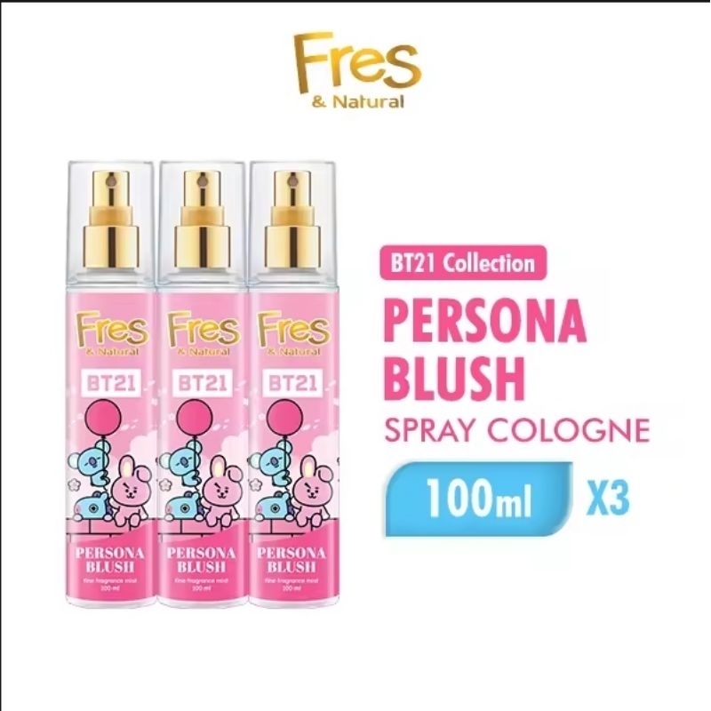 Jual Fres And Natural Spray Cologne BT21 Persona Blush 100 ml | Shopee ...