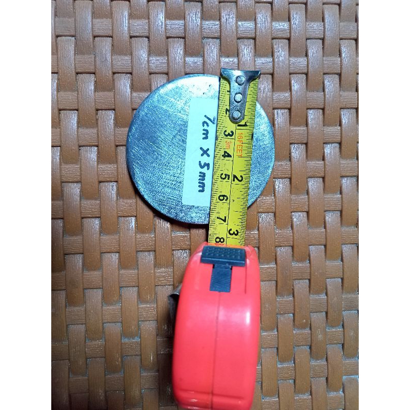 Jual TAPAK LAYOS UKURAN ( DIAMETER X TEBAL ) 7CM X 5MM PLAT BESI PLAT ...