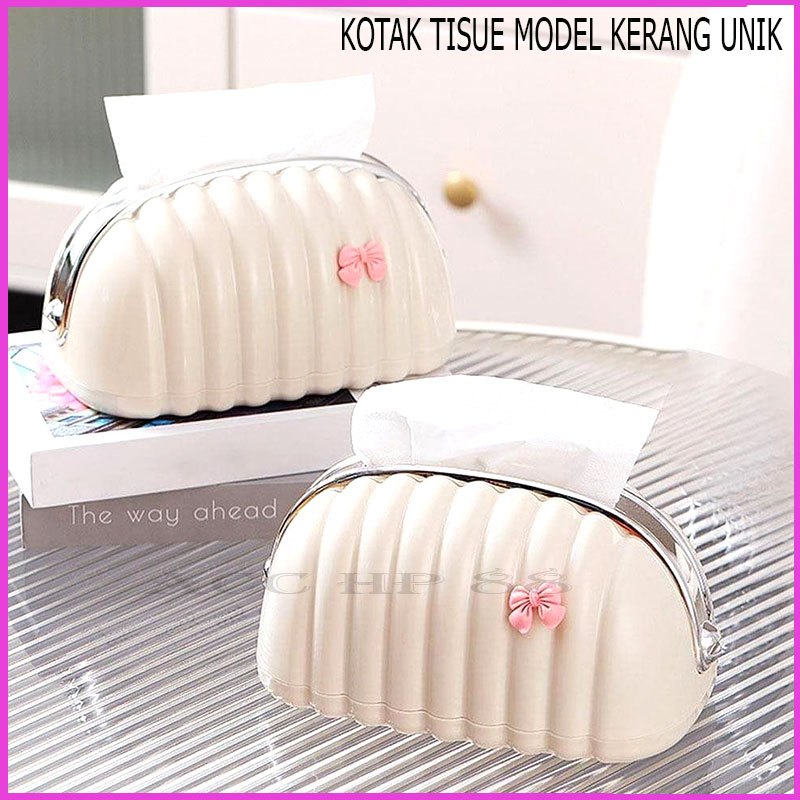 Jual Acchp Kotak Tissue Model Mini Pouch Kerang Style Super Unik ...