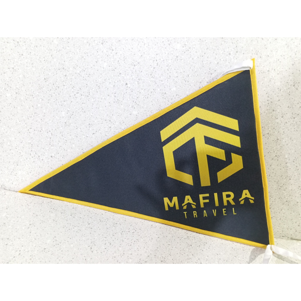 Jual Bendera Travel Custom/Bendera Segitiga Custom/Bendera Tour Full ...