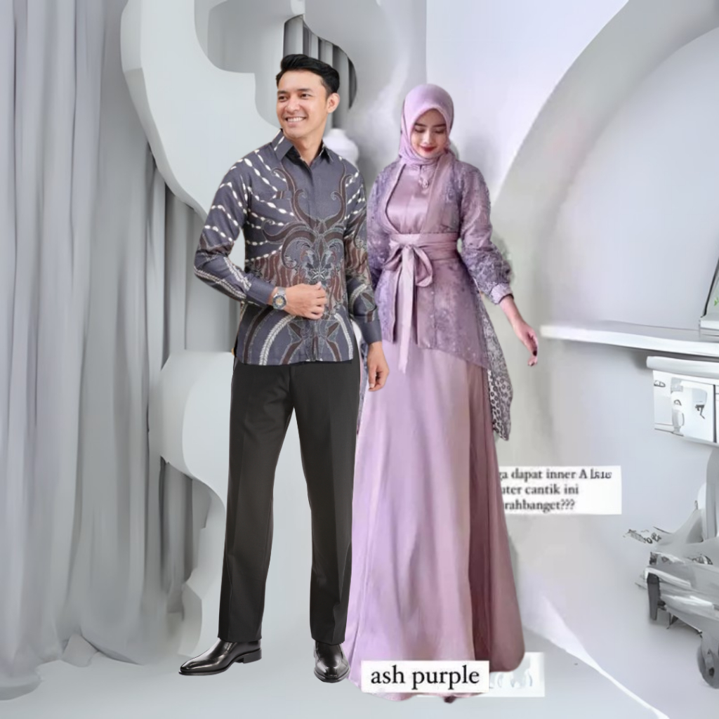 Jual COUPLE BATIK LEBARAN VELOXA DRESS | Couple Lebaran 2025 Pasangan ...