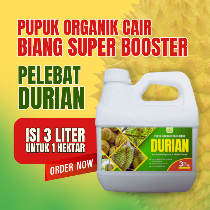 Jual Pupuk Biang Booster Pelebat Buah Durian Perangsang Bunga dan Buah Durian Organik Agar Cepat ...
