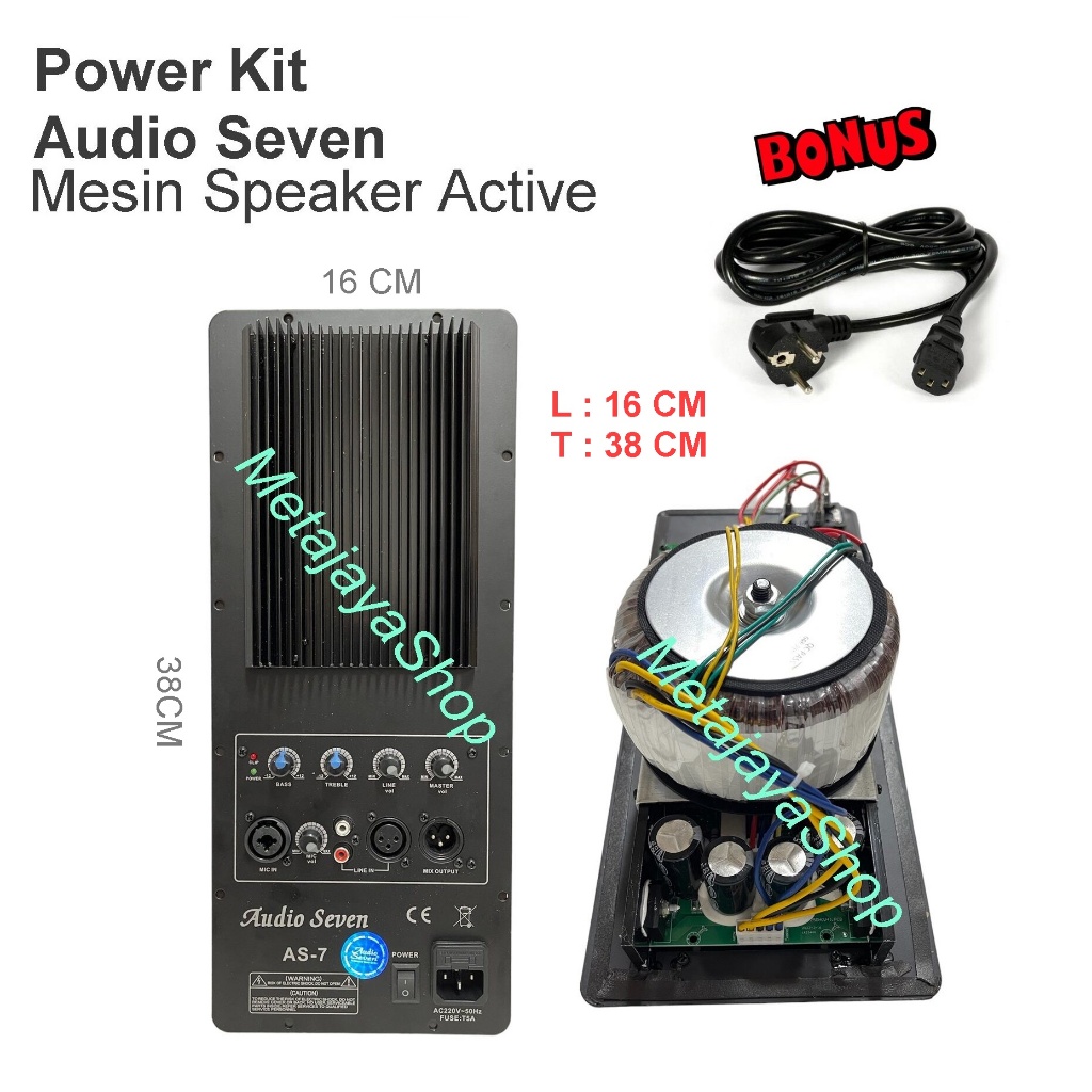 Jual Power Kit - Mesin Active Speaker Audio Seven AS-7 1000W | Shopee ...