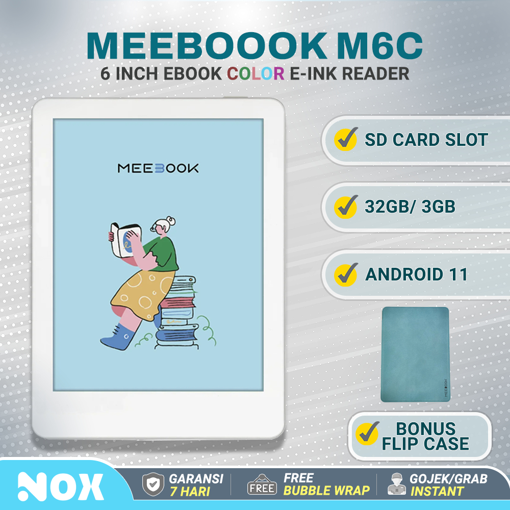 Jual 6 Inch Meebook M6C Ebook layar E Ink COLOR e-book layar e-ink ...
