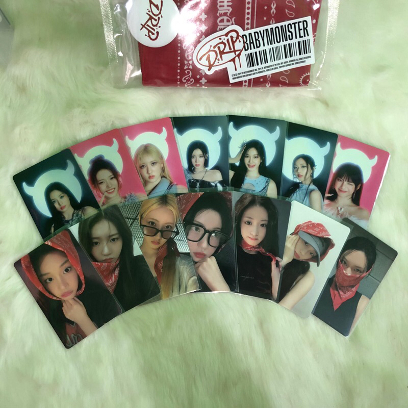 Jual PHOTOCARD OFFICIAL BABYMONSTER ALBUM BANDANA DRIP ONLY BAEMON ...