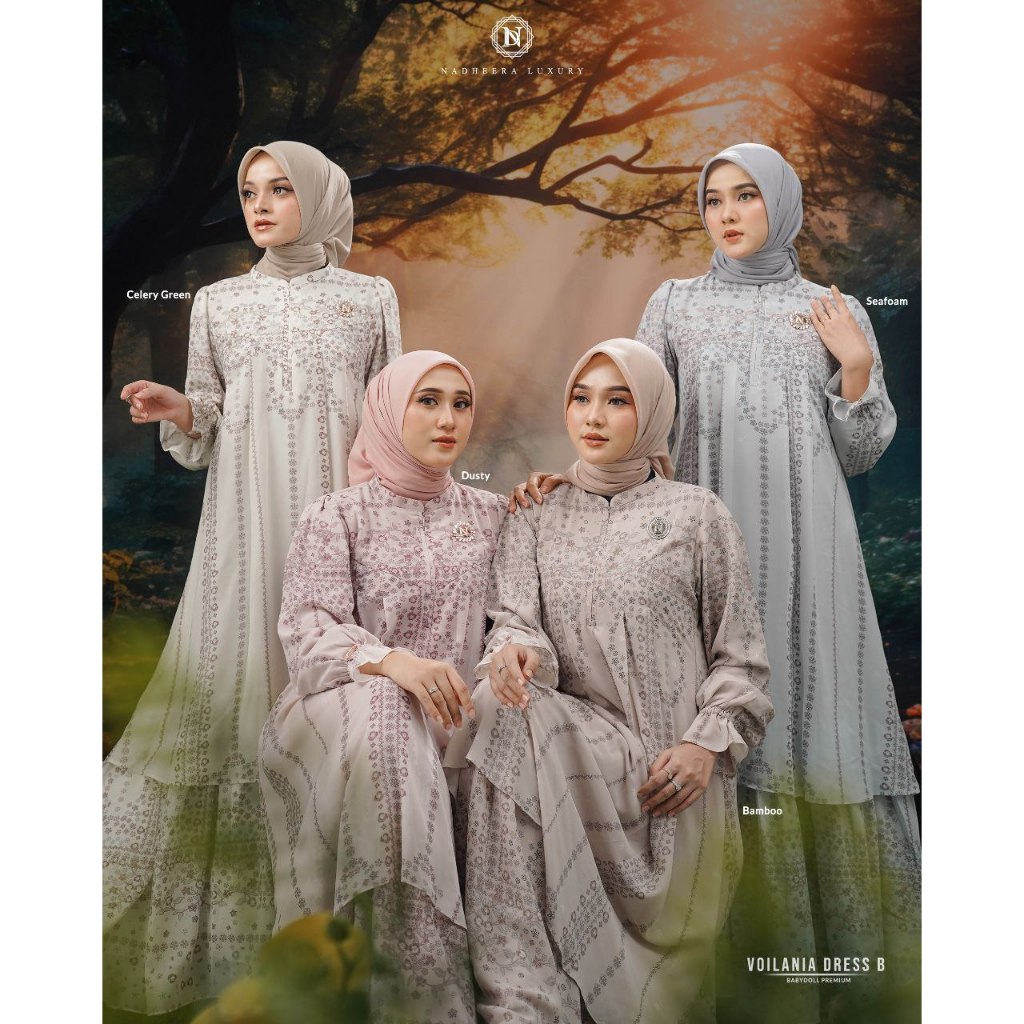 Jual GAMIS TERBARU // VOILANIA SERIES NADHEERA LUXURY TERBARU // DRESS NADHEERA LUXURY TERBARU ...