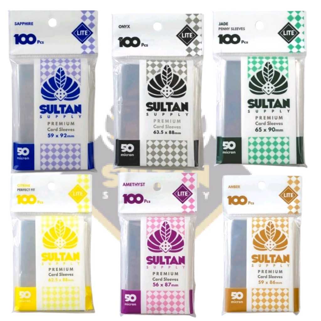 Jual Sultan Supply Card Sleeves 50Micron ( 1 Pack / 100 Pcs ) Pelindung ...