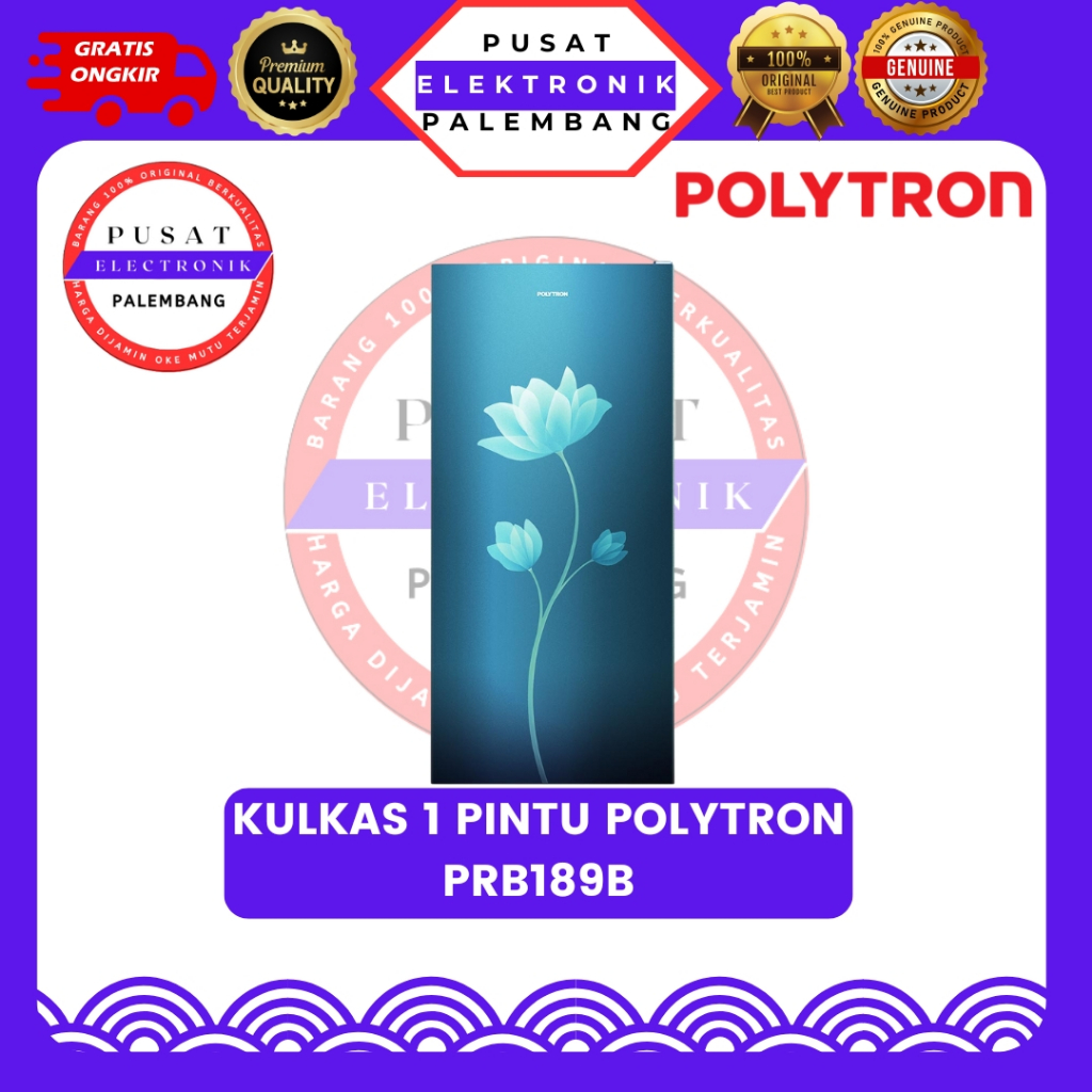 Jual KULKAS 1 PINTU POLYTRON PRB-189B KULKAS 1 PINTU PALEMBANG | Shopee ...
