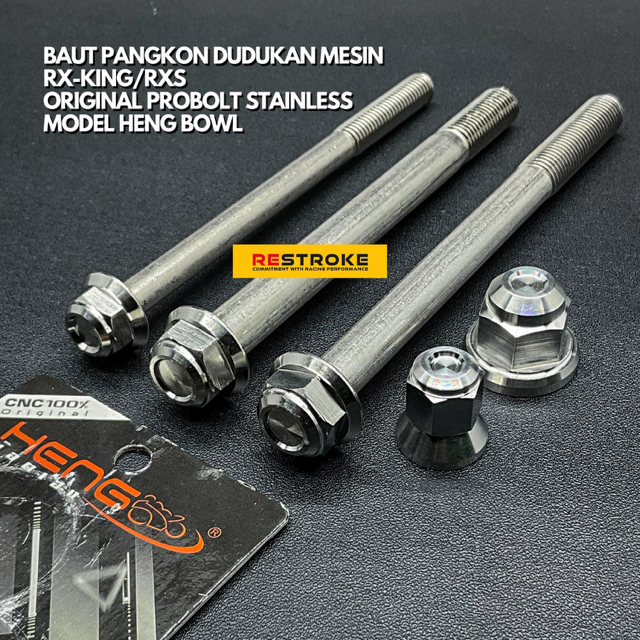 Jual BAUT PANGKON DUDUKAN MESIN RX KING MODEL BOWL ORIGINAL HENG PROBOLT STAINLESS THAILAND ...