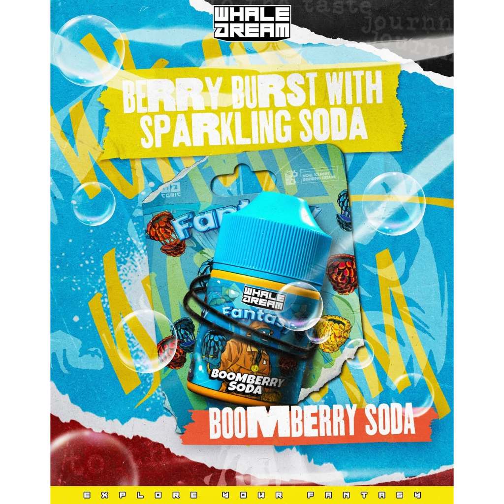 Jual WHALE DREAM FANTASY V2 "BOOMBERRY SODA" 60ML Freebase Authentic by ...