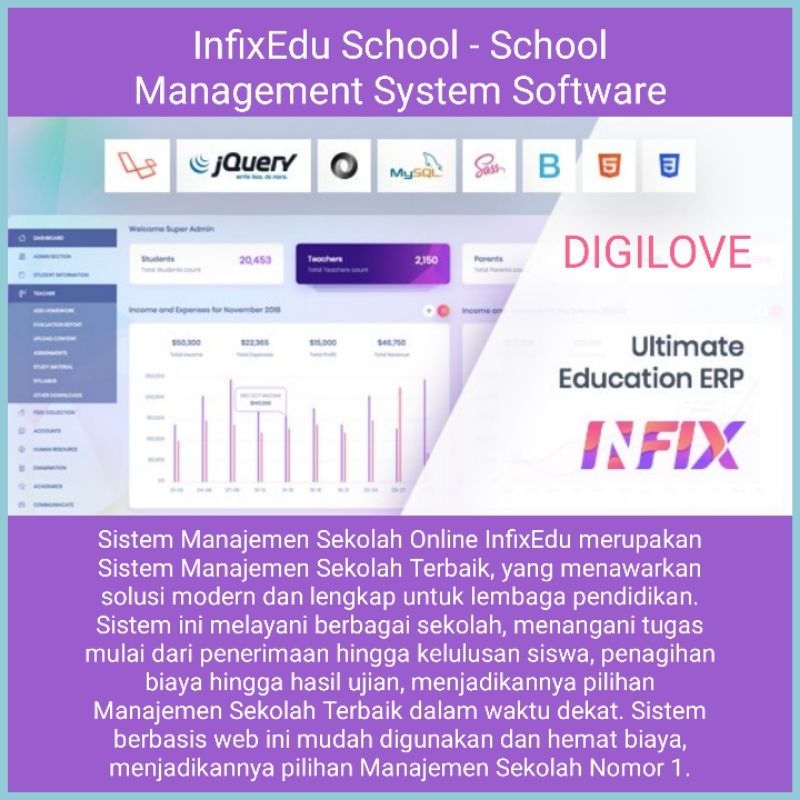 Jual InfixEdu School - School Management System Software | Shopee Indonesia