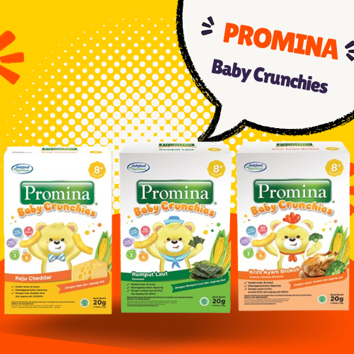 Jual Promina Snack Baby Crunchies 8+ Keju / Rumput Laut / Krim Ayam ...