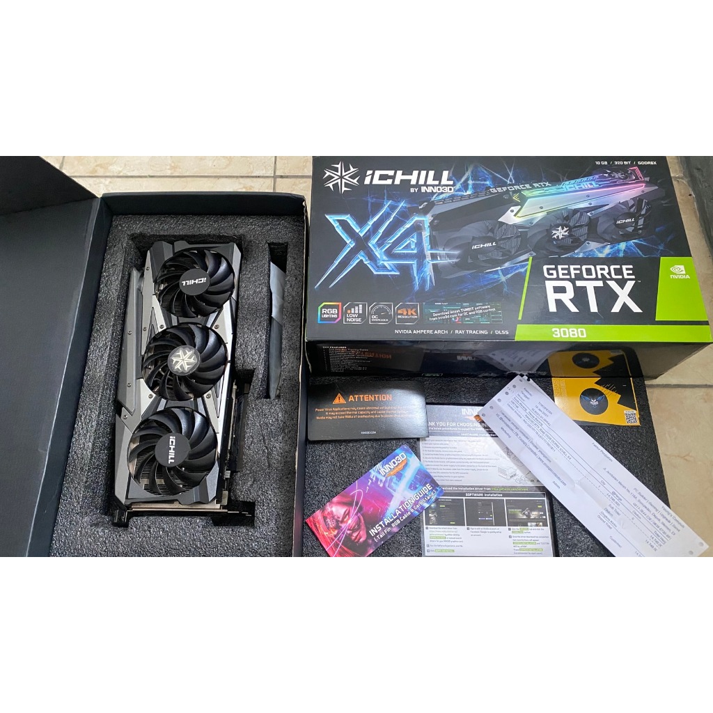 Jual VGA Nvidia INNO3D Geforce RTX 3080 ICHILL X4 10GB GDDR6X Garansi Resmi Fullset | Shopee ...