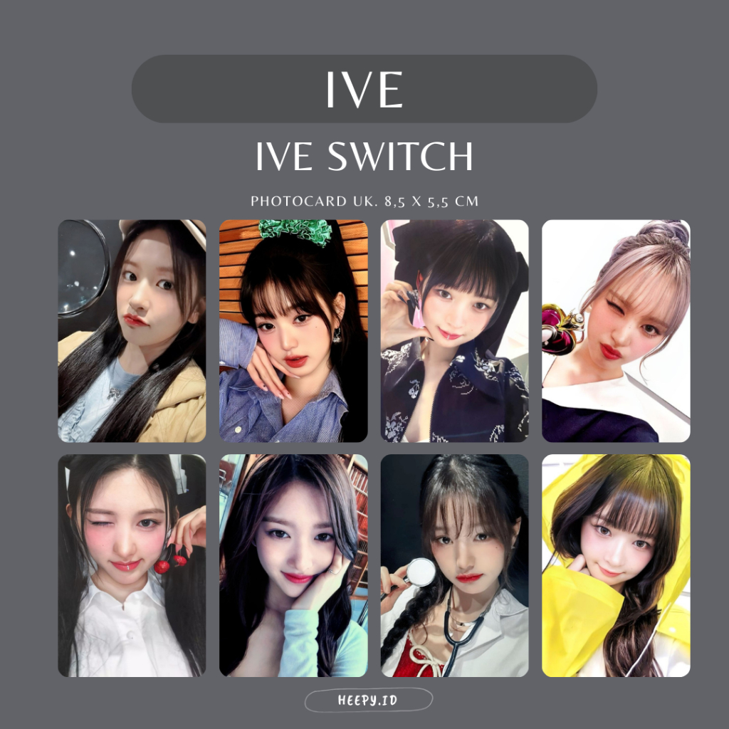 Jual [IVE] UNOFFICIAL PHOTOCARD IVE SWITCH | Shopee Indonesia