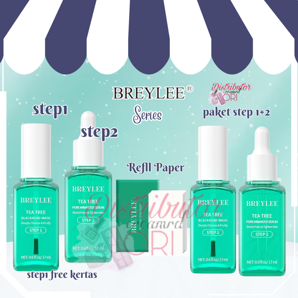 Jual [BPOM] BREYLEE step 1 step 2 Blackhead Remover Mask KOMEDO / Pore ...