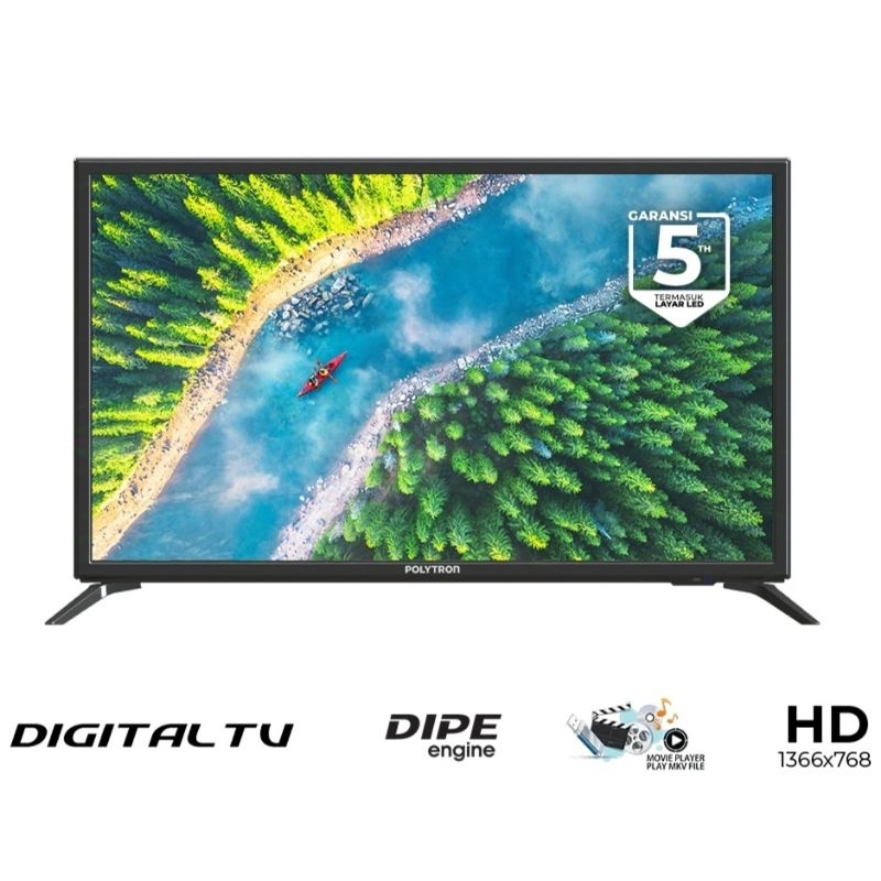 Jual POLYTRON LED 32" PLD 32V1853 Digital TV DVB-T2 HD Ready 32 inch USB Movie | Shopee Indonesia
