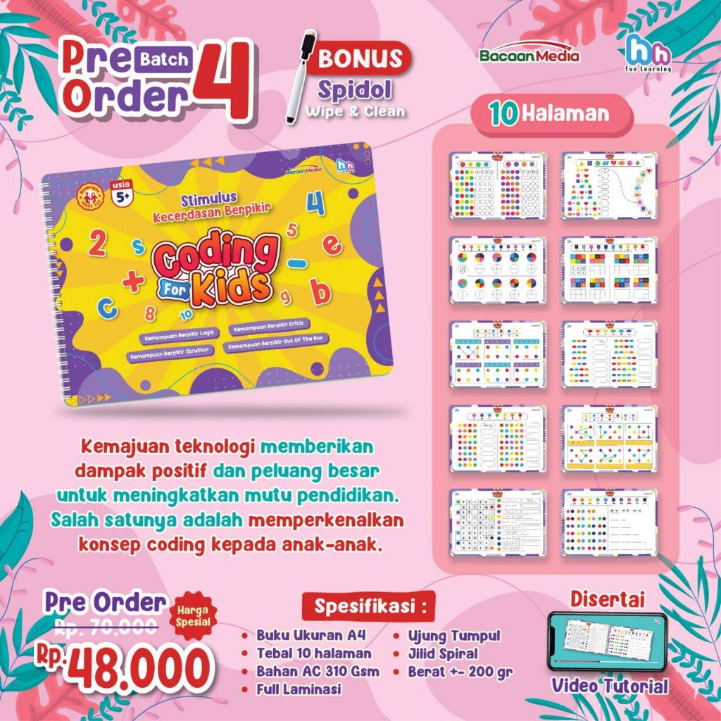 Jual CODING FOR KIDS- STIMULUS KECERDASAN BERPIKIR ANAK | Shopee Indonesia