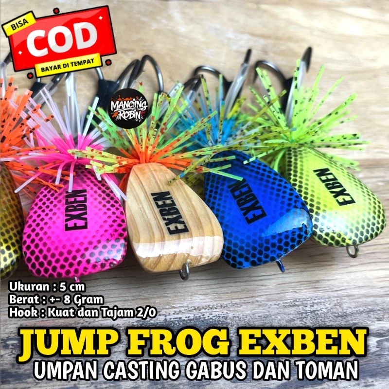 Jual JUMP FROG EXBEN UMPAN CASTING TOMAN DAN CASTING GABUS | Shopee ...