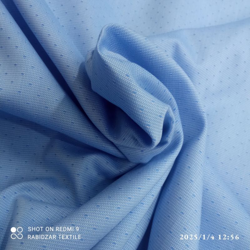 Jual KAIN KATUN DOBBY TIMBUL BINTIK BIRU | Shopee Indonesia