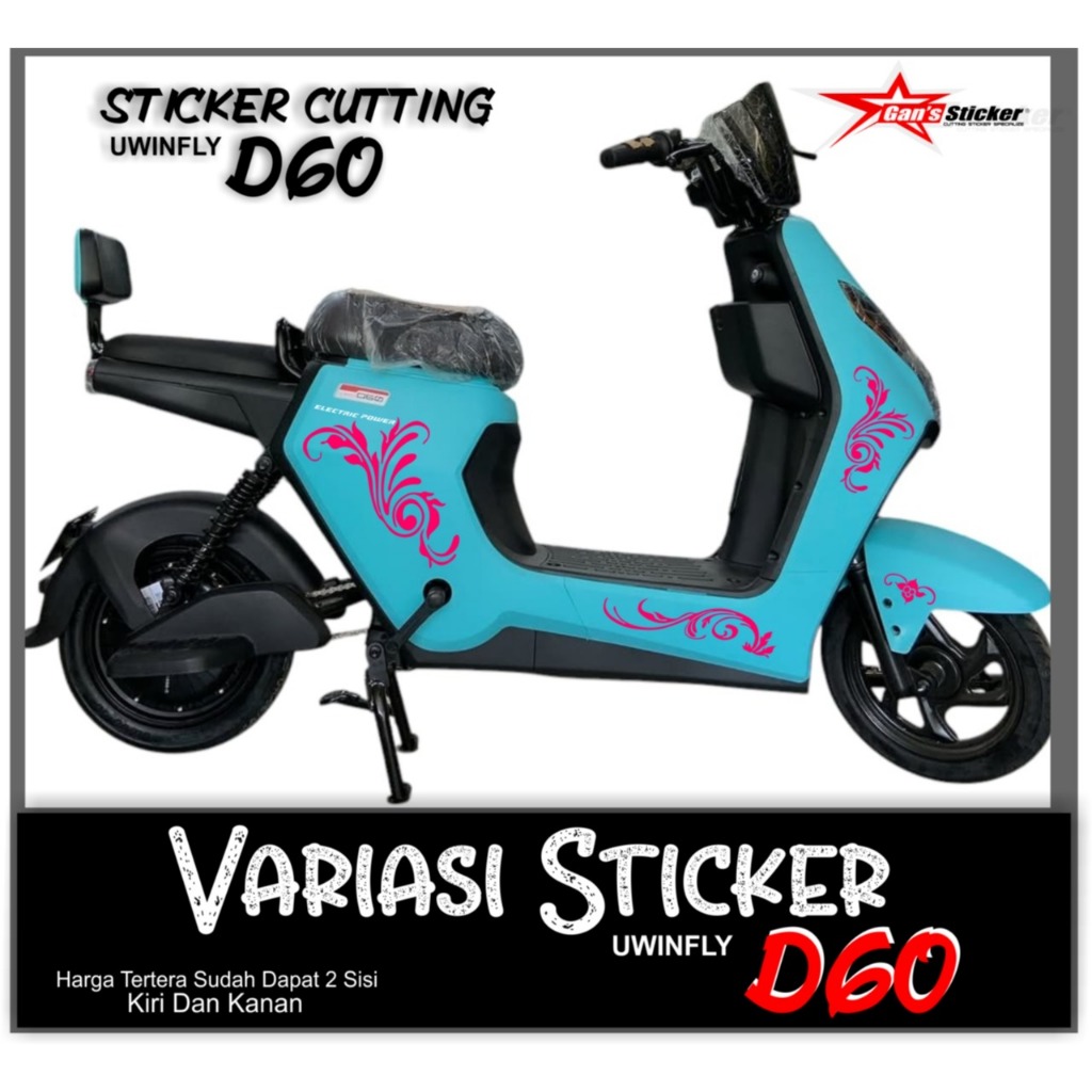Jual Sticker Sepeda Listrik Uwinfly D60 Sticker Variasi Uwinfly D60 ...