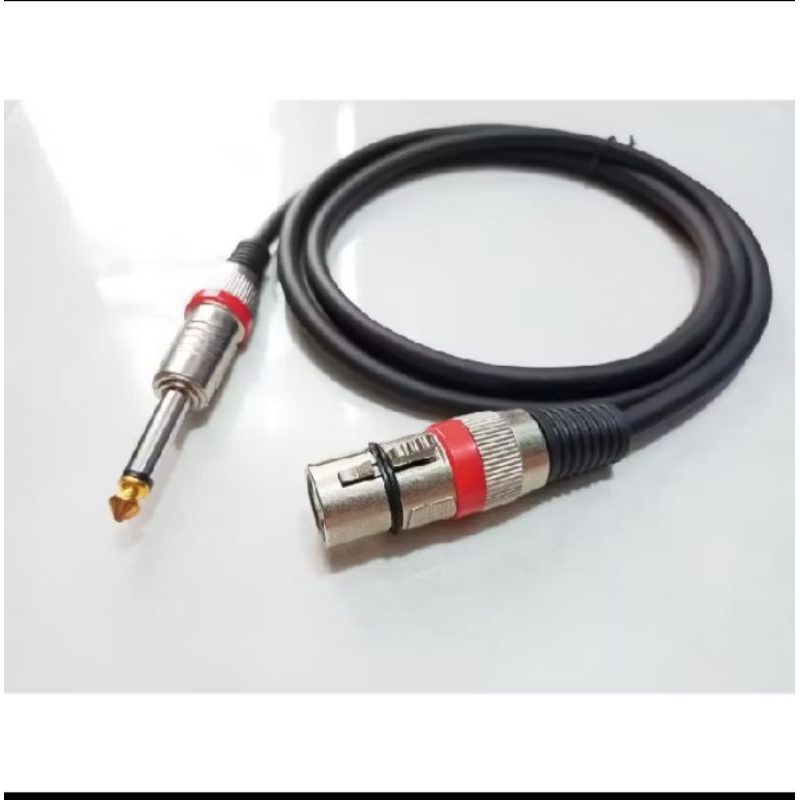 Jual kabel Jack Audio Kabel Mic Canon XLR Female ke Jack Akai Mono ...