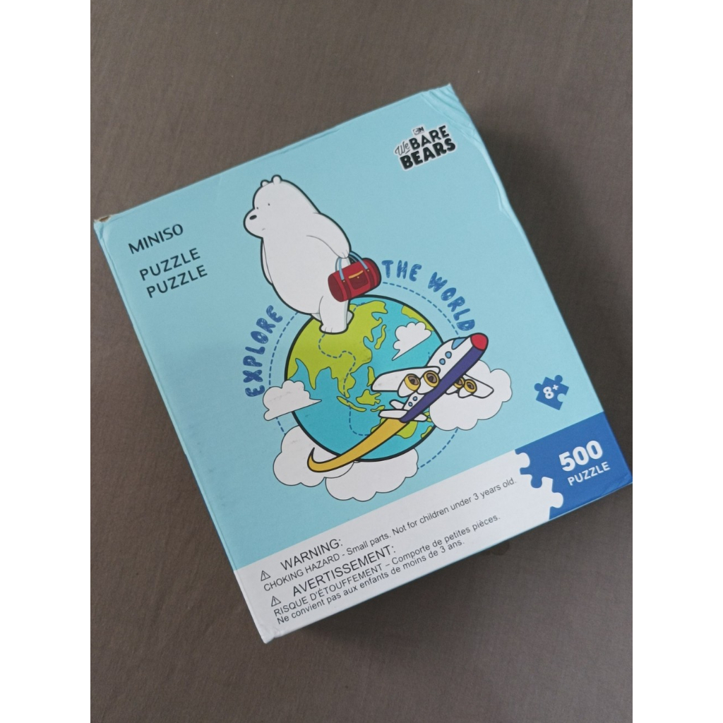Jual Miniso Puzzle We Bare Bear 500 Pcs - Ice Bear (Preloved) | Shopee ...
