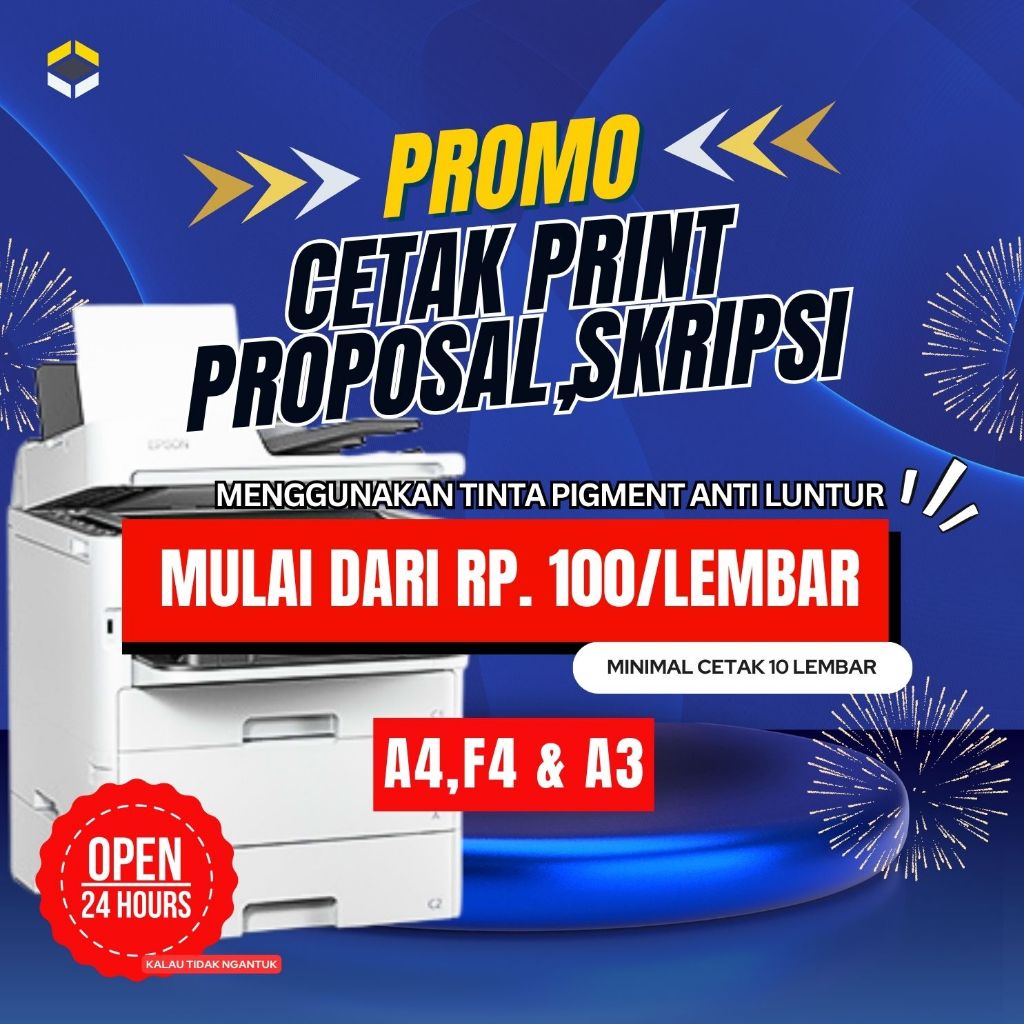 Jual JASA PRINT / CETAK DOKUMEN A6/A5/A4/F4 BUKU SKRIPSI MAKALAH DLL | Shopee Indonesia